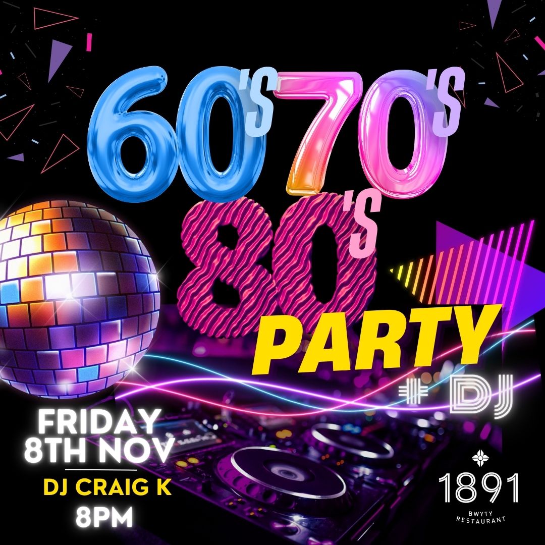 Events – 1891 Restaurant Rhyl